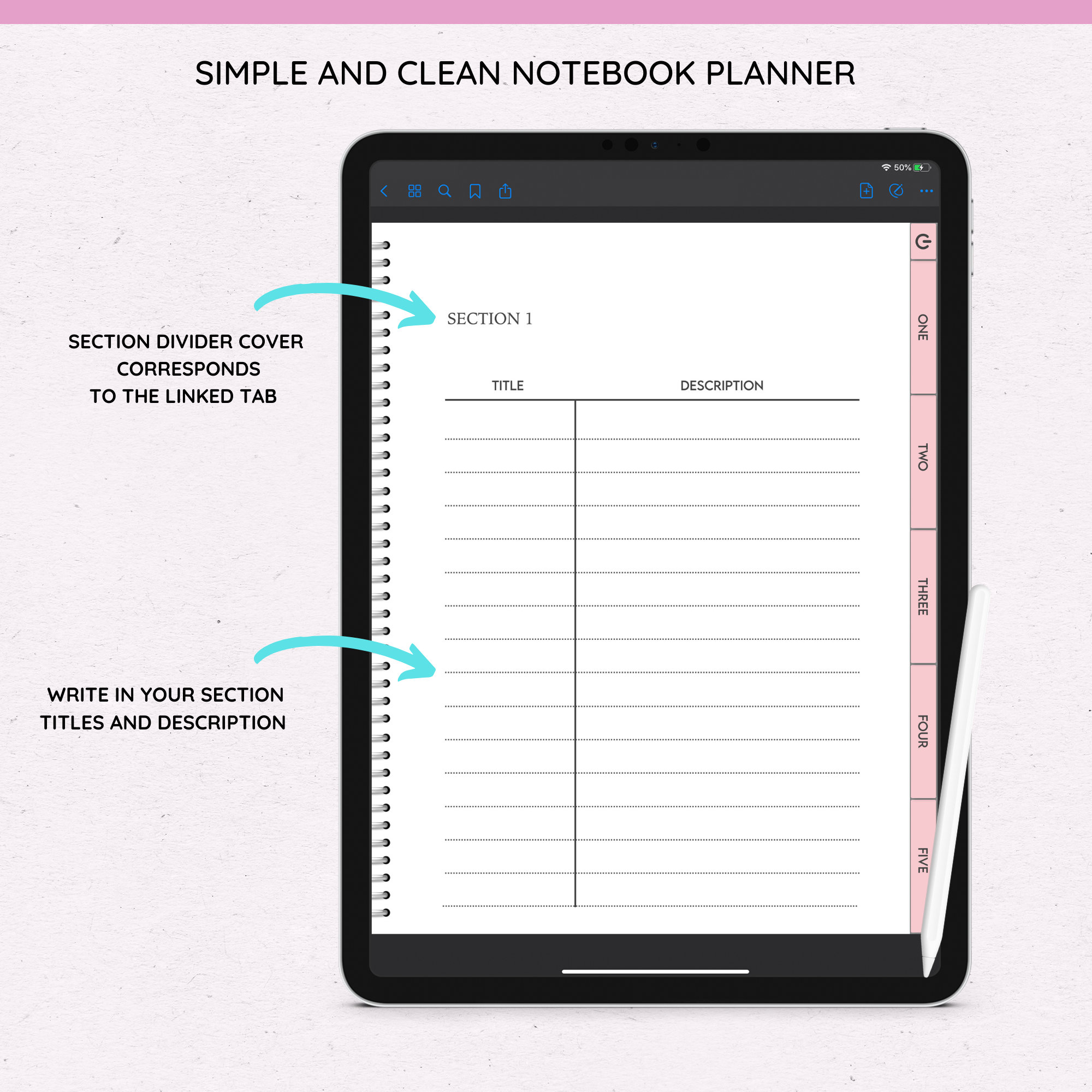 Digital Notebook Digital Bullet Journal Digital Daily - Etsy