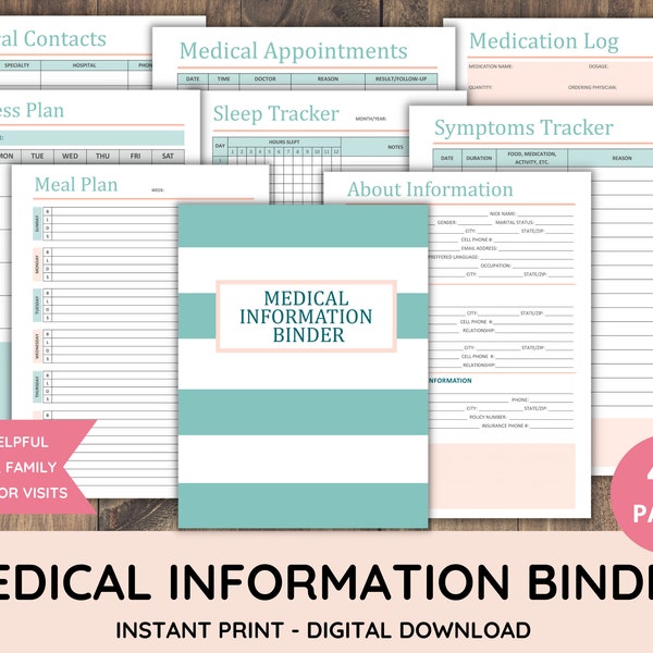 Medical Binder - Etsy