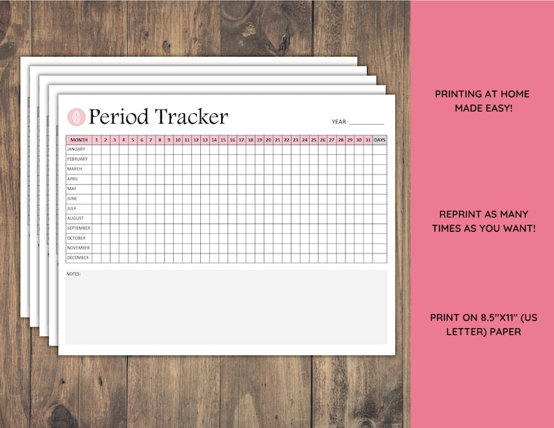 Period Tracker, Period Tracking for Teens, Period Tracker Printable ...