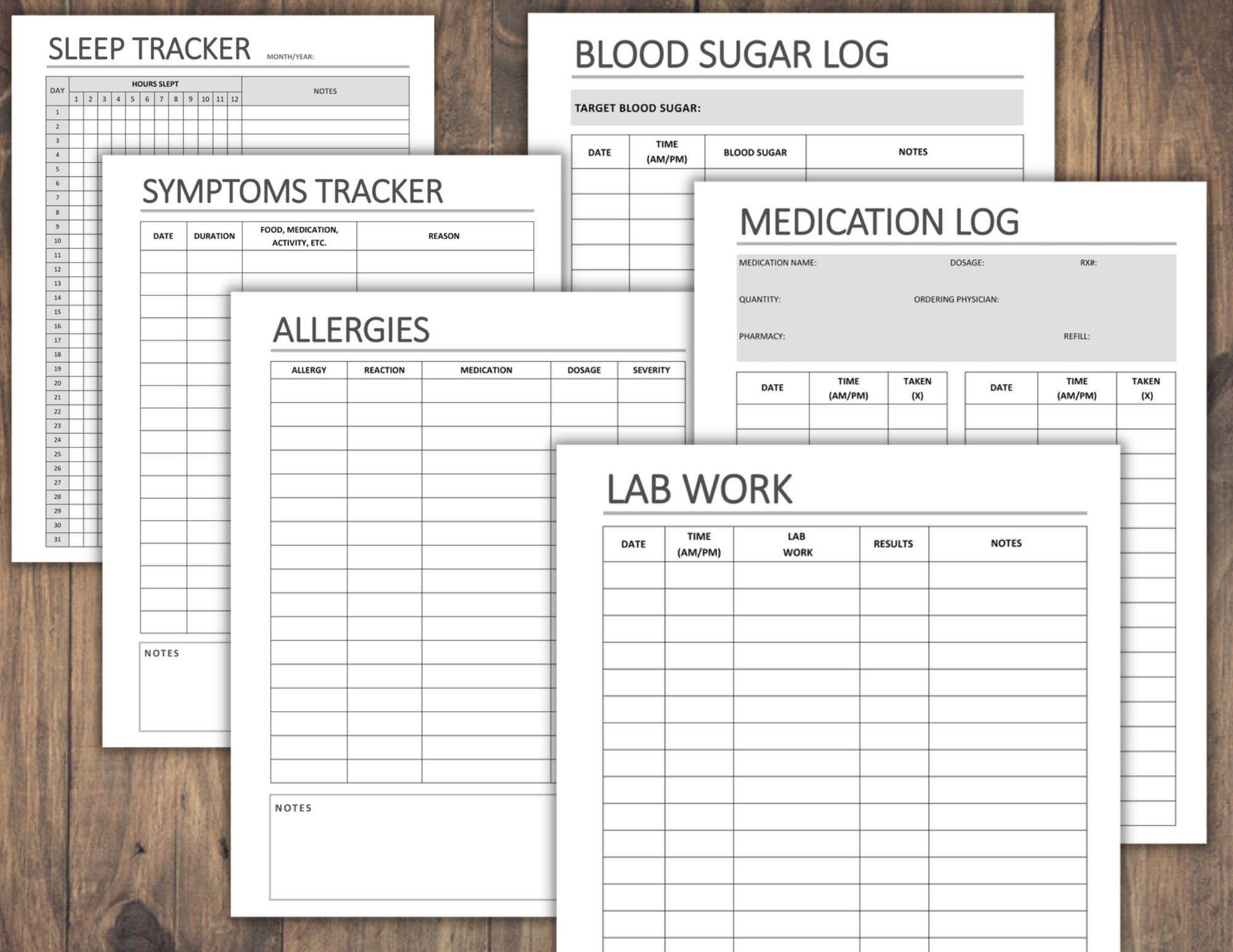 Medical Binder Printable Medical Information Binder - Etsy