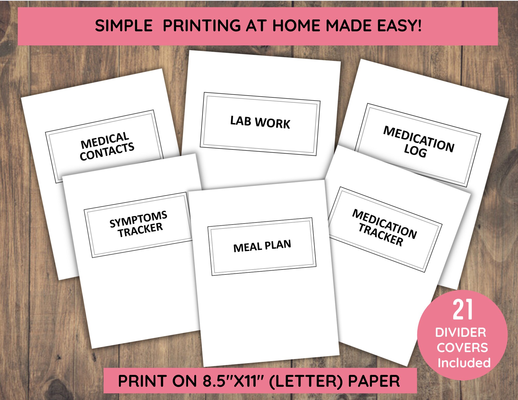 Medical Binder Printable Medical Information Binder | Etsy