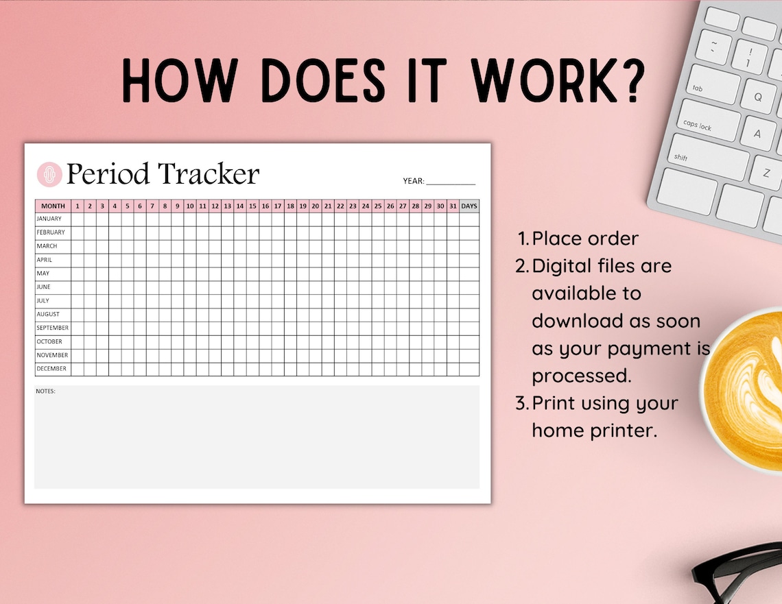 Period Tracker, Period Tracking for Teens, Period Tracker Printable ...