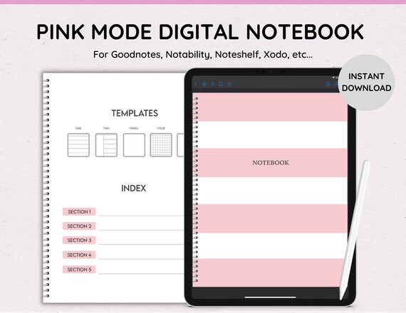 Digital Notebook Digital Bullet Journal Digital Daily - Etsy