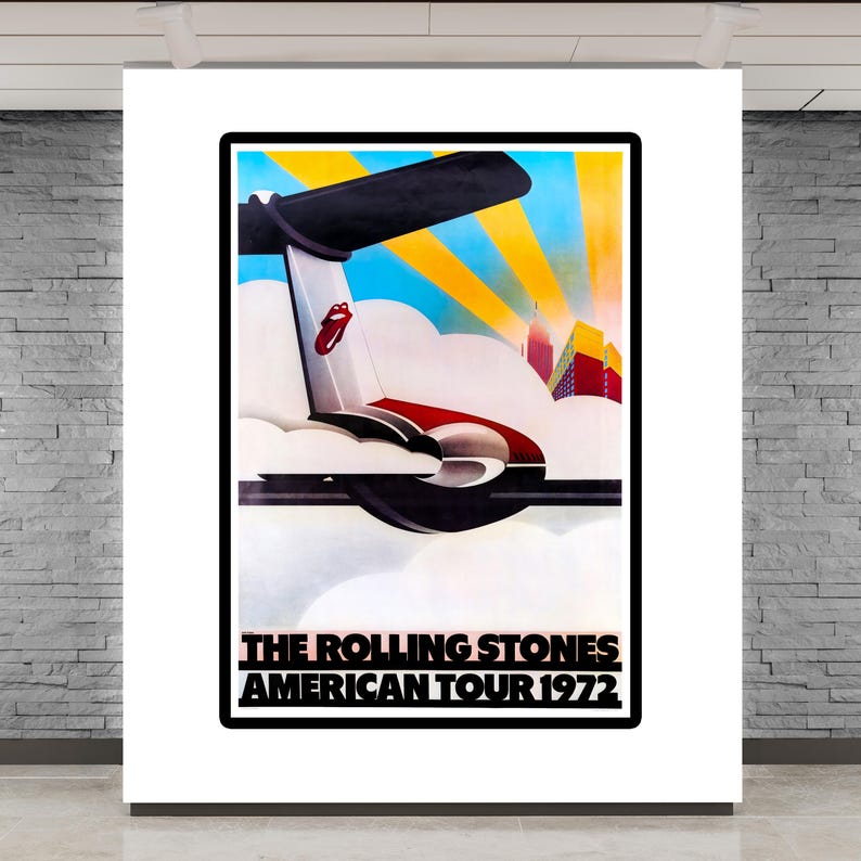The Rolling Stones Concert Posters Vintage Rock N Roll Mick Jagger ...