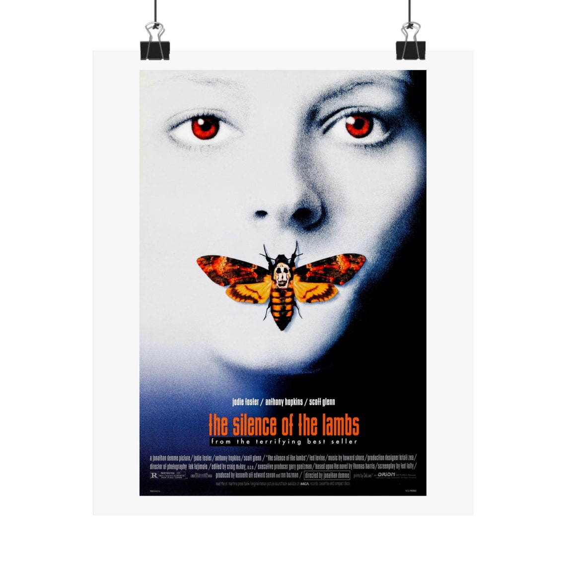 The Silence of the Lambs (1991) Classic Movie Poster - Etsy