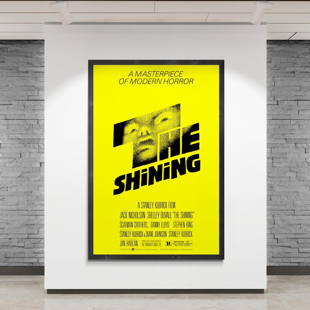 The Shining (1980) Classic Movie Poster Jack Nicholson Stanley Kubrick ...