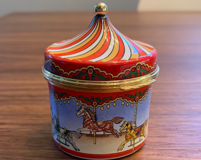 Halcyon Days Enamels the Carousel Waltz by Richard Rodgers Music Box - Etsy