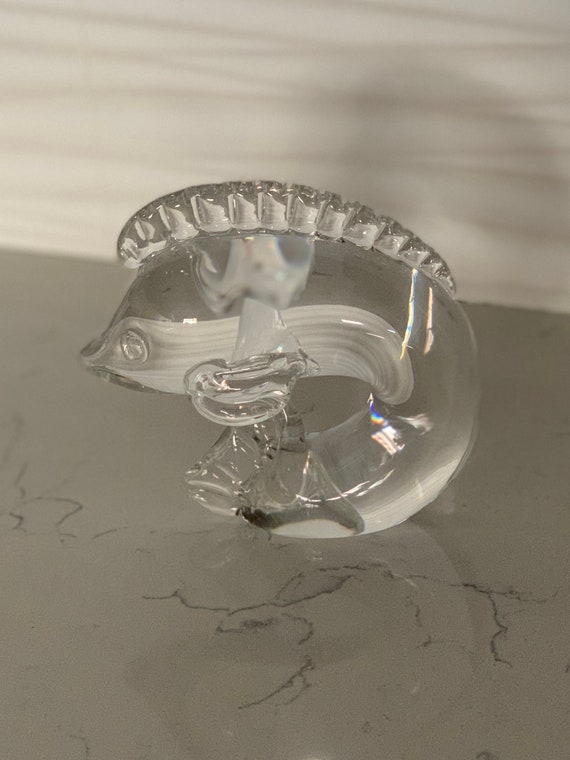 Steuben Crystal Dolphin Sculpture Steuben Glass Steuben - Etsy