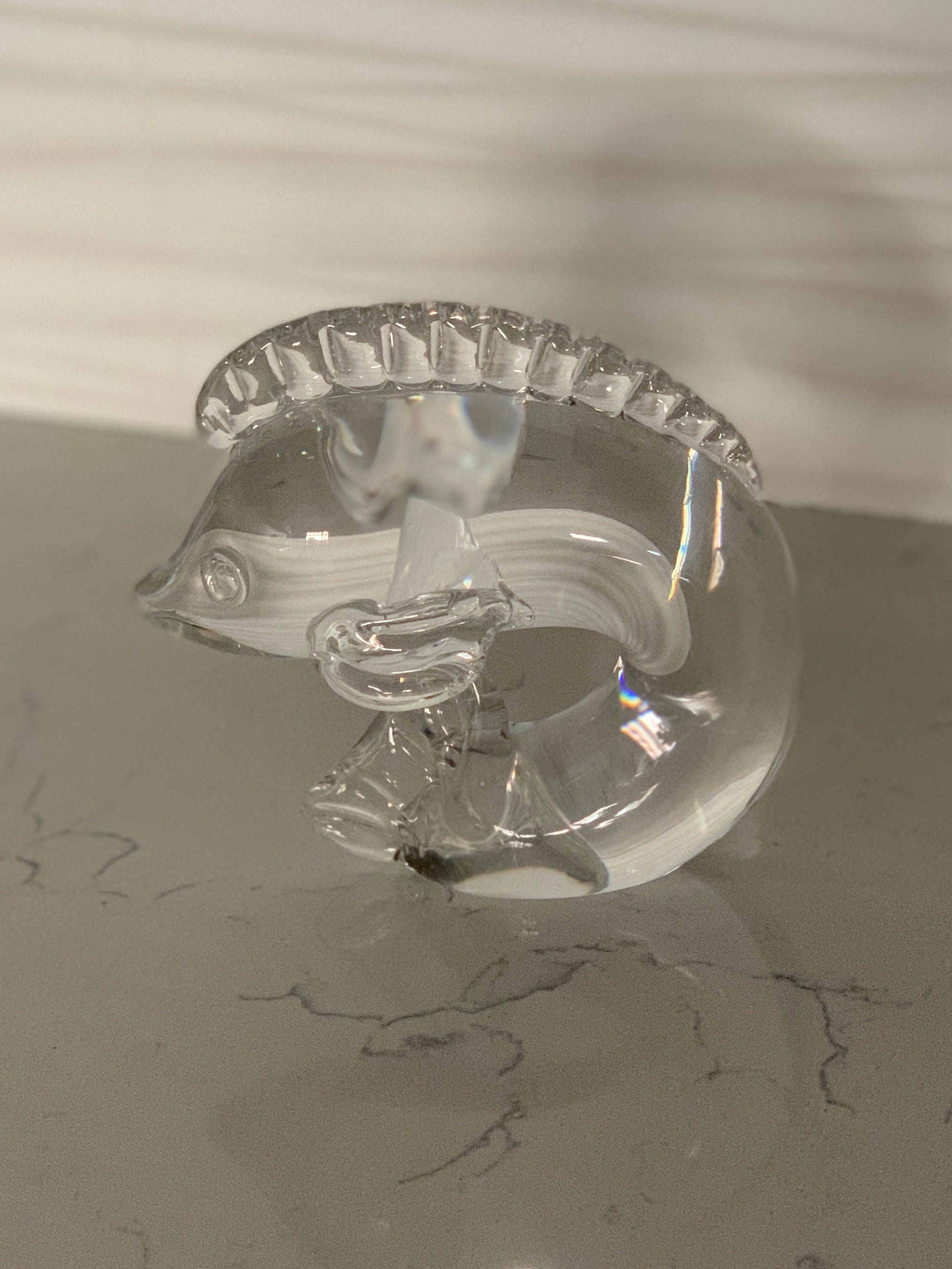 Steuben Crystal Dolphin Sculpture Steuben Glass Steuben - Etsy