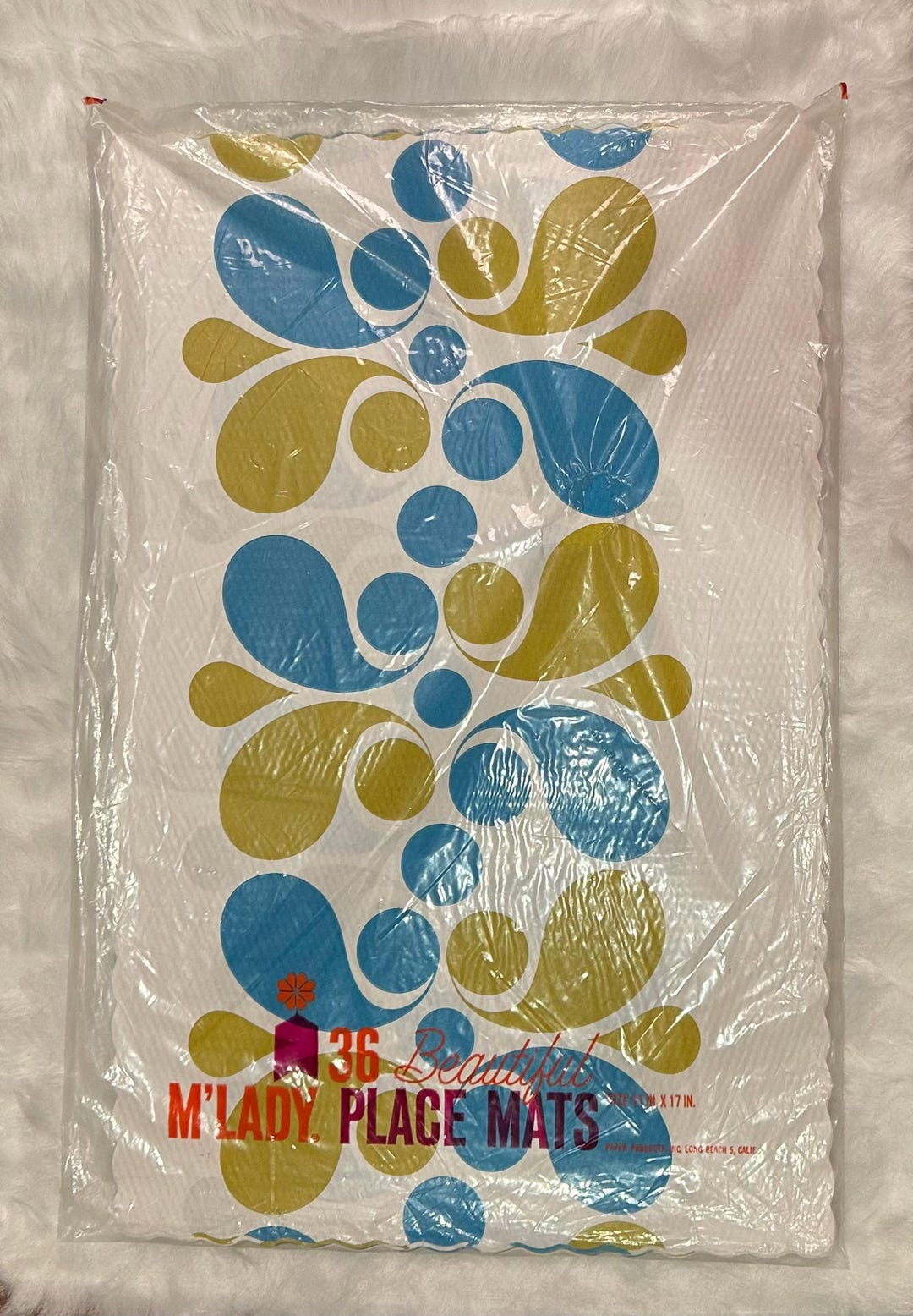 M'lady Mod Paper Place Mats Mod Pattern Paper Place Mats Paper ...