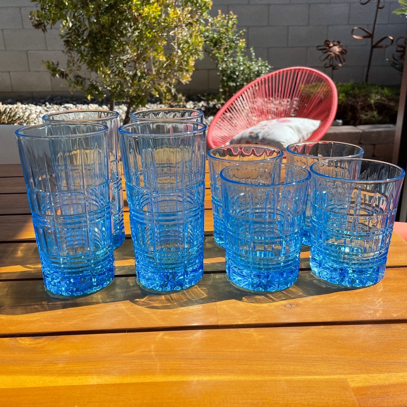 Blue Glassware - Etsy