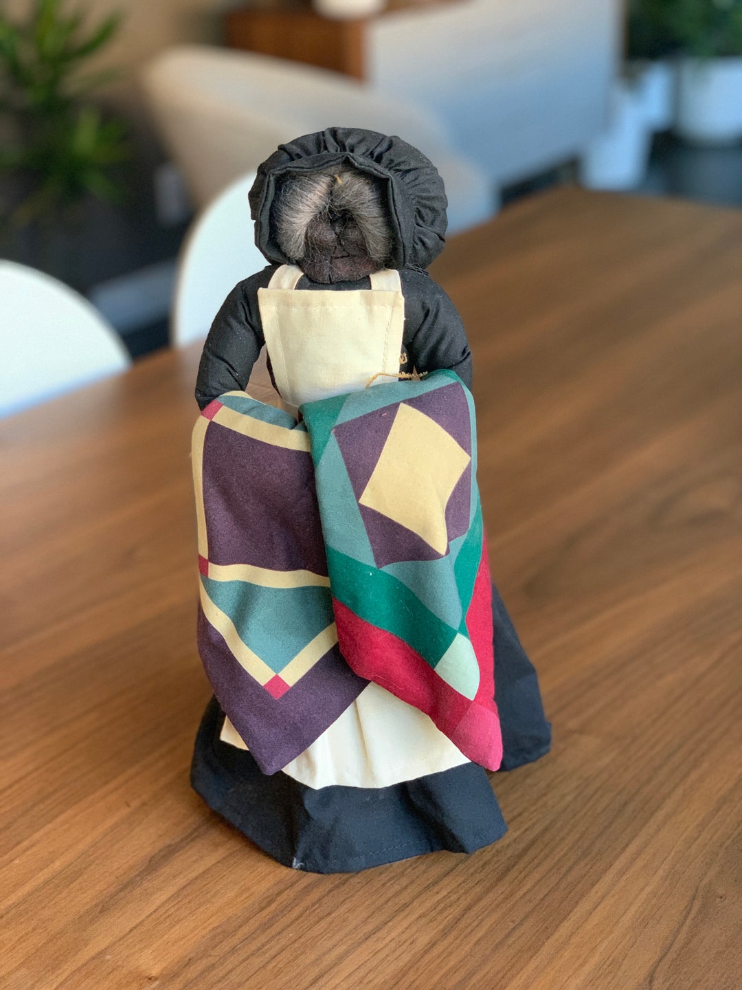 Vintage Apple Head Doll - Women With Quilts | Appalachian Folk Art Doll ...