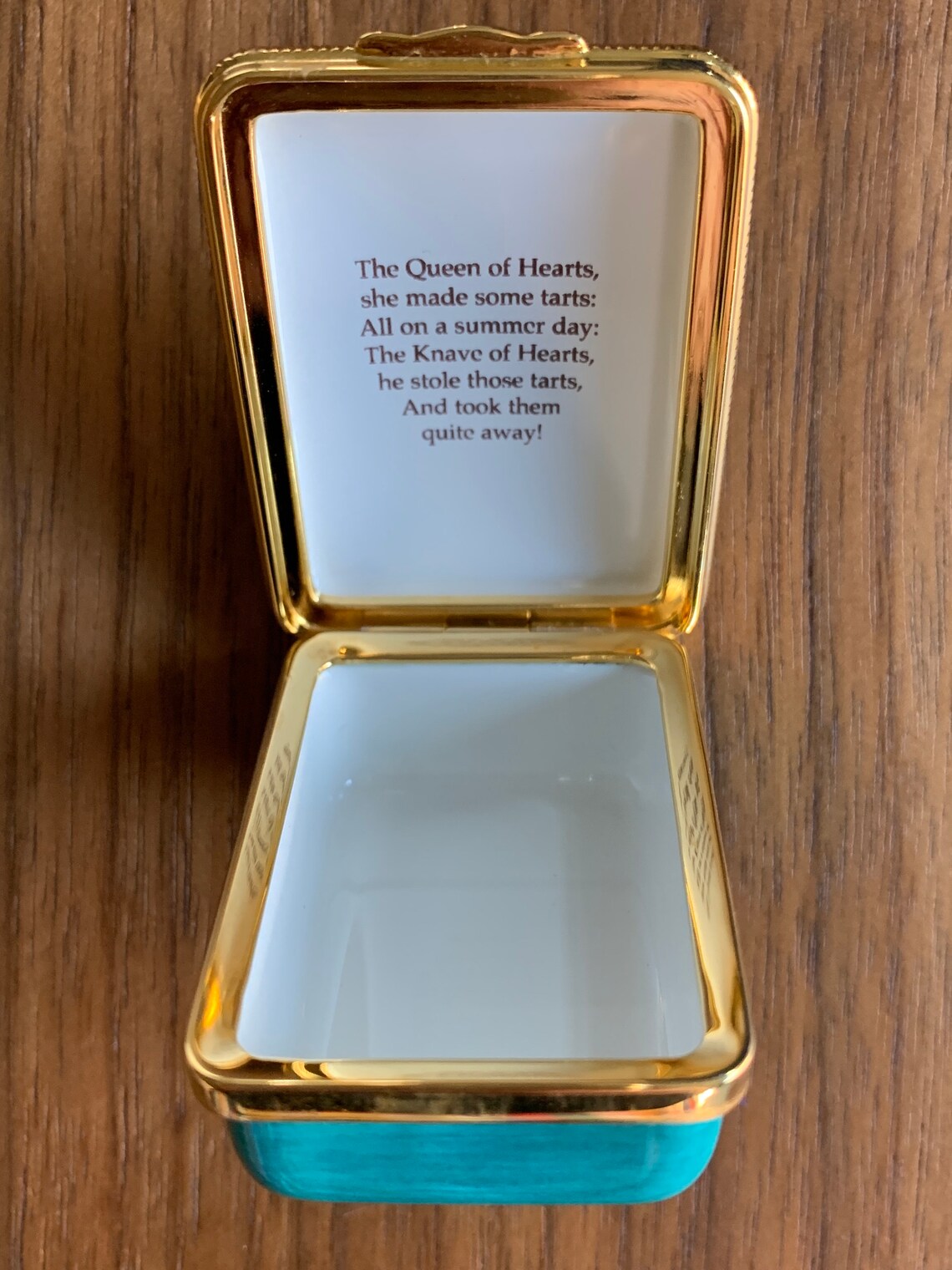 Halcyon Days Enamels the Queen and Knave of Hearts Box - Etsy