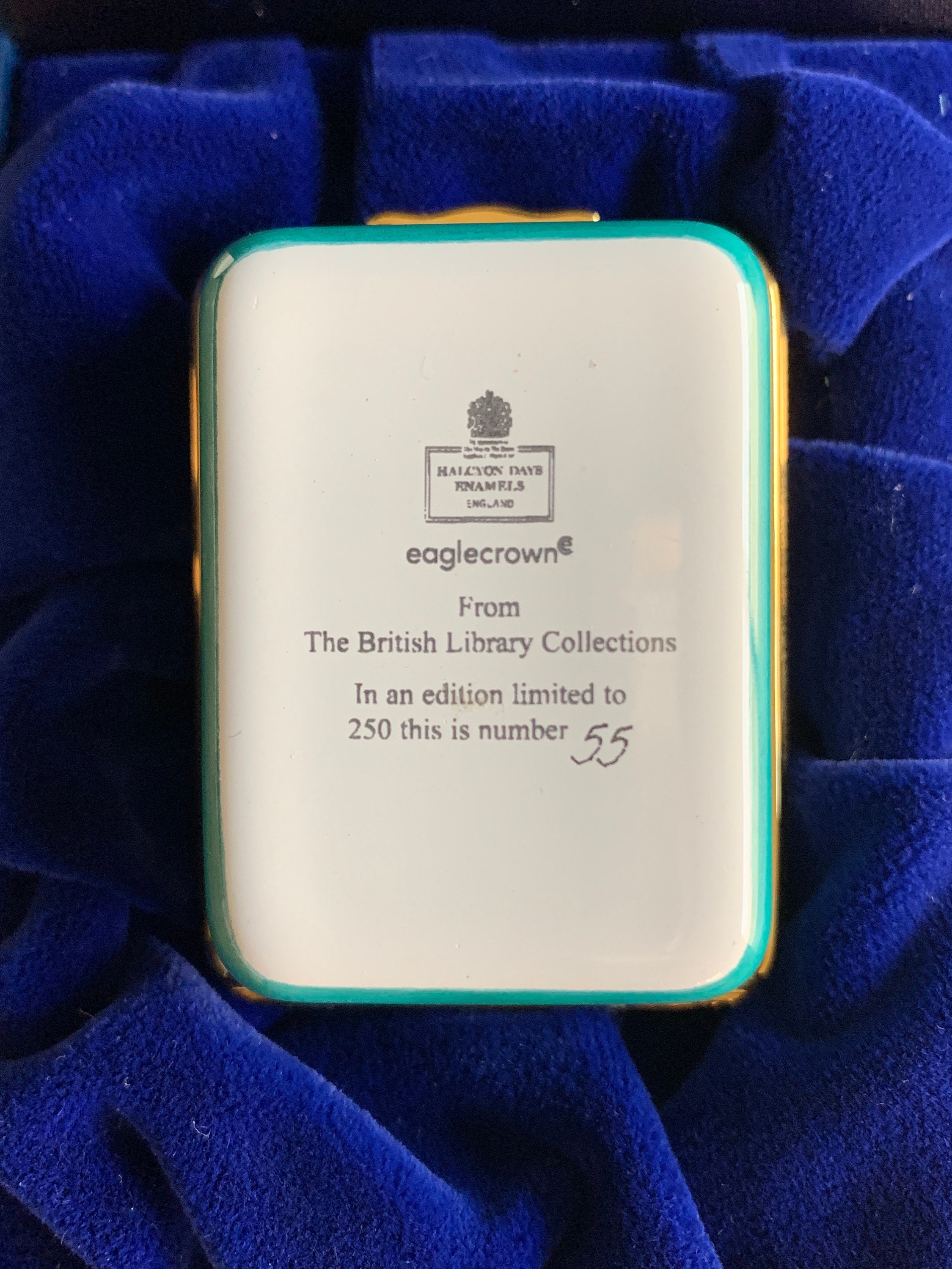 Halcyon Days Enamels the Queen and Knave of Hearts Box - Etsy