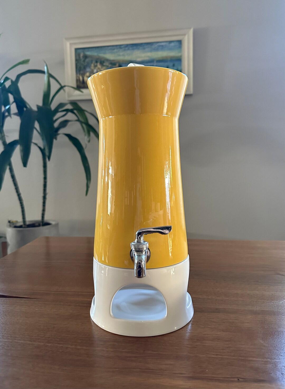 Mikasa Duplex by Ben Seibel Samovar Yellow Beverage Dispenser 1970s ...