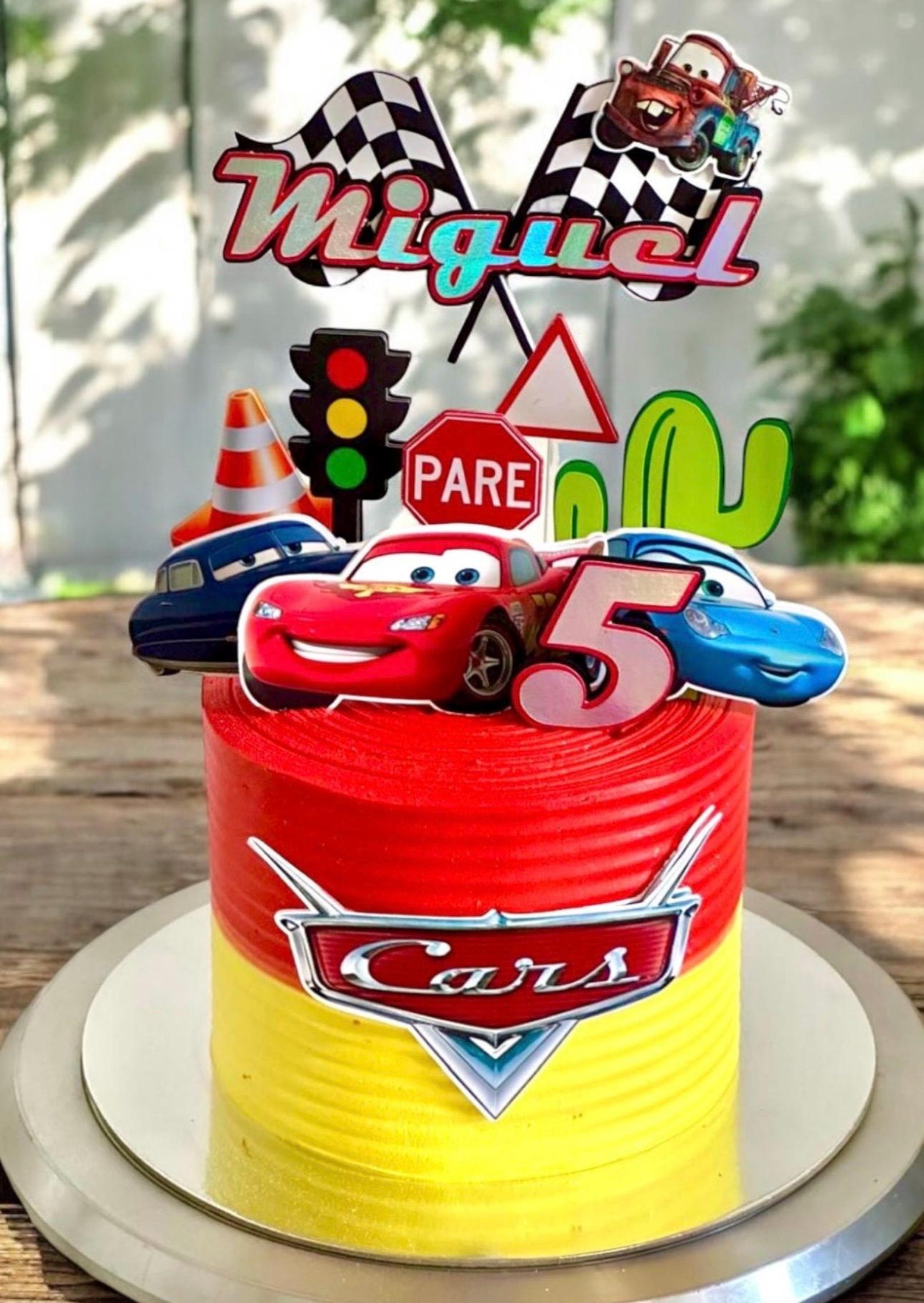 Cars Cake Topper, Lightning Mcqueen Cake Topper, Lightning Party Decor ...