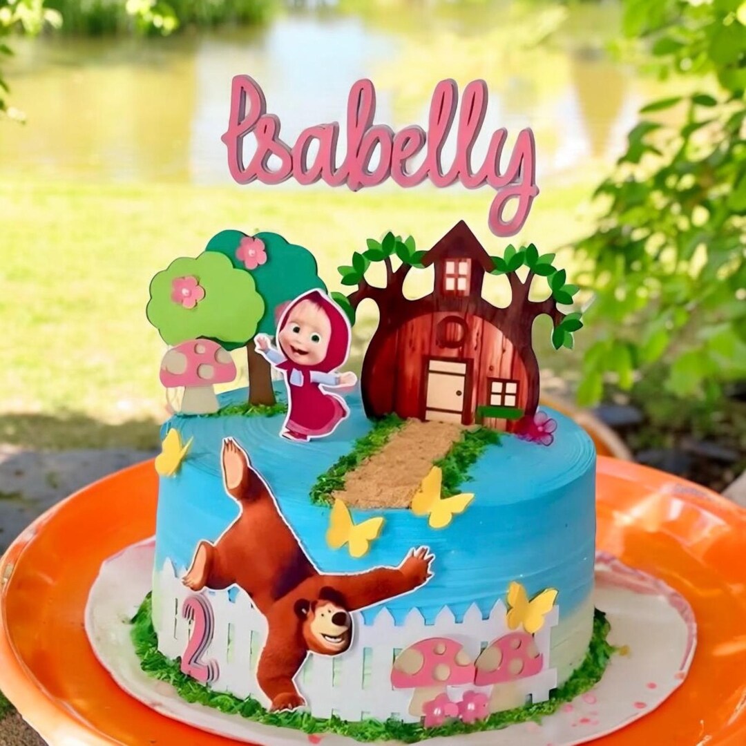 Masha and the Bear Cake Topper /masha E O Urso - Etsy