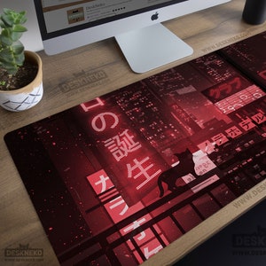 Red Gaming Desk Mat, Large Mouse Pad, Neon Rgb Mousepad Led, XXL ...