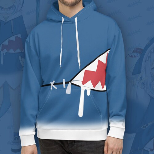 Hololive Gawr Gura Chumbuds Fan Made Unisex Hoodie - Etsy Canada
