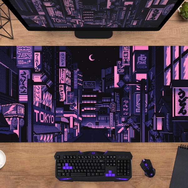 Neon Tokyo Art Anime - Etsy
