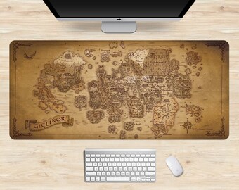 World Map Desk Mat | Etsy