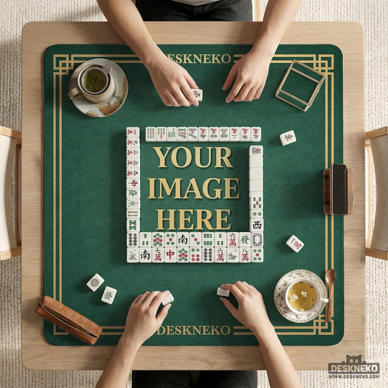 Custom Mahjong Mat, Personalized Mahjong Table Mat, Upload Your Design ...
