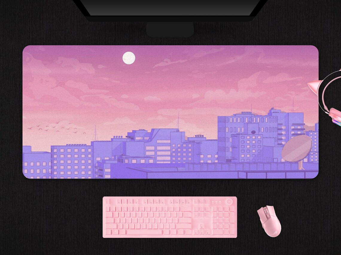 Anime Aesthetic Mousepad Extra Large Gaming Mouse Pad - Etsy