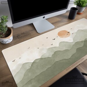Nature Desk Mat Xl, Minimalist Mousepad Xxl, Large Mouse Pad, Cute Boho ...