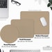 Tan Beige Desk Mat: Mouse Pad or Wrist Rest, Plain Mousepad, Extended ...