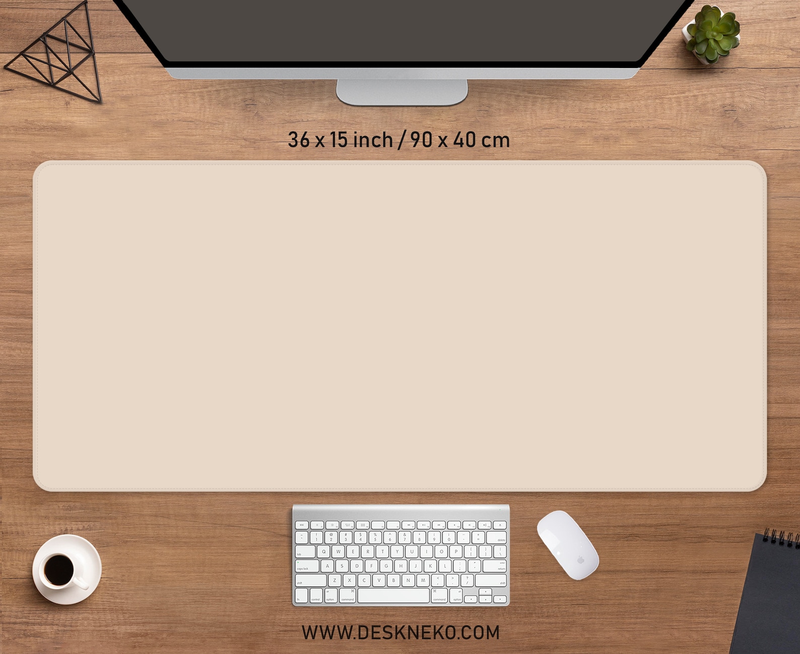 Beige Desk Mat Custom Color Mousepad Plain Neutral Cute - Etsy