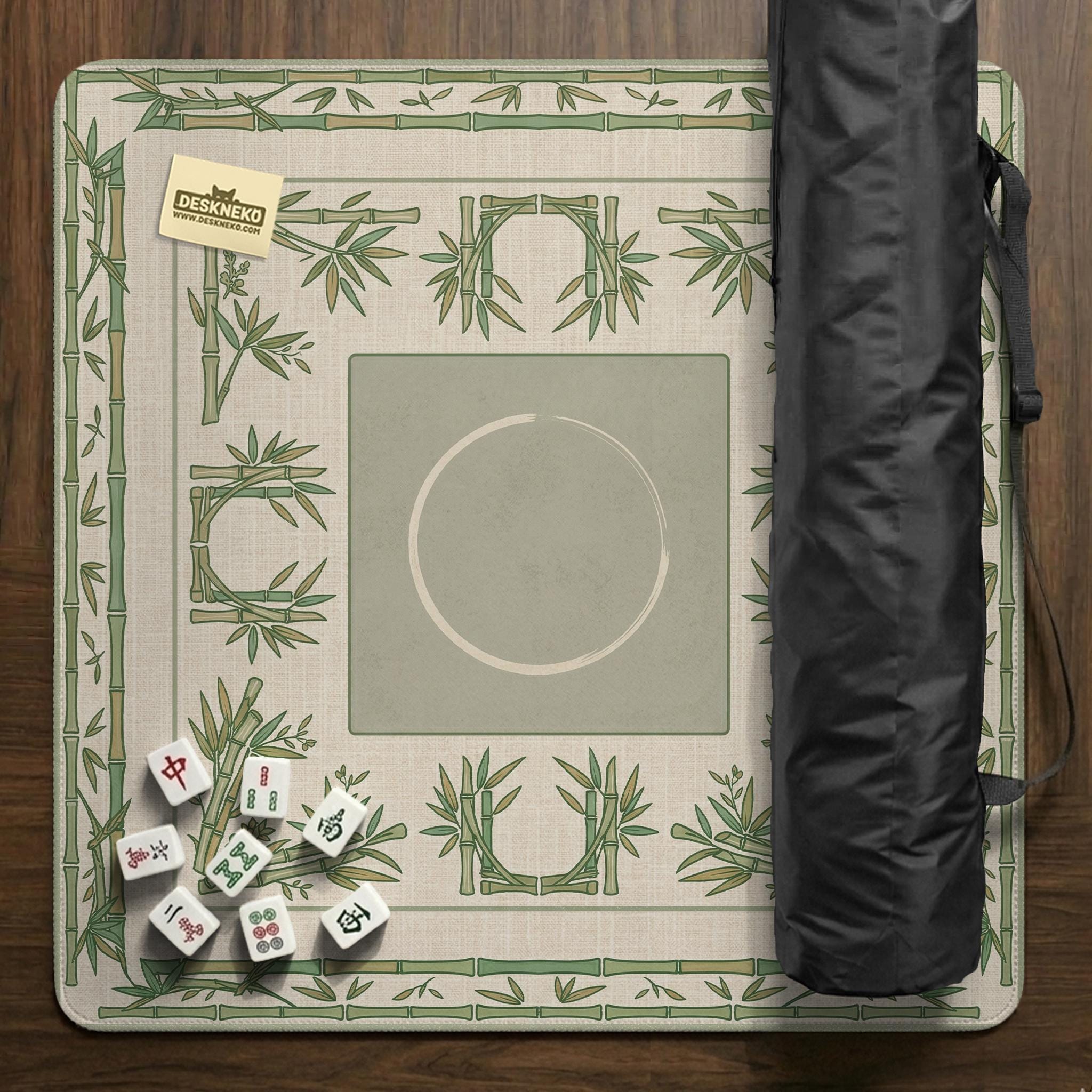 Mahjong Mat, Bamboo Mahjong Mat, Zen Mahjong Play Mat, Sage Green ...