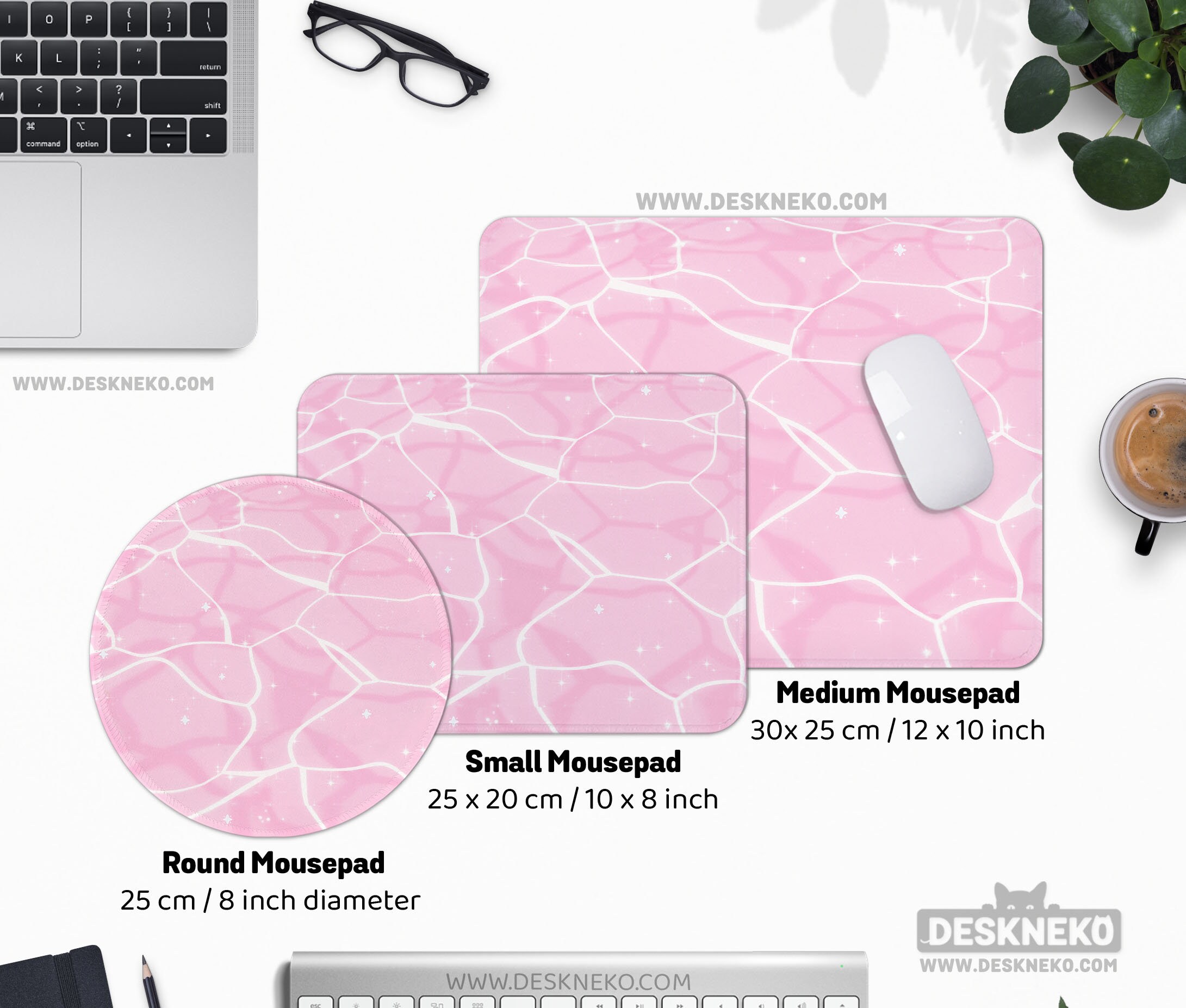 Pink Desk Mat, Kawaii Mouse Pad, Cute Mousepad Xl, Rgb/led Keyboard ...