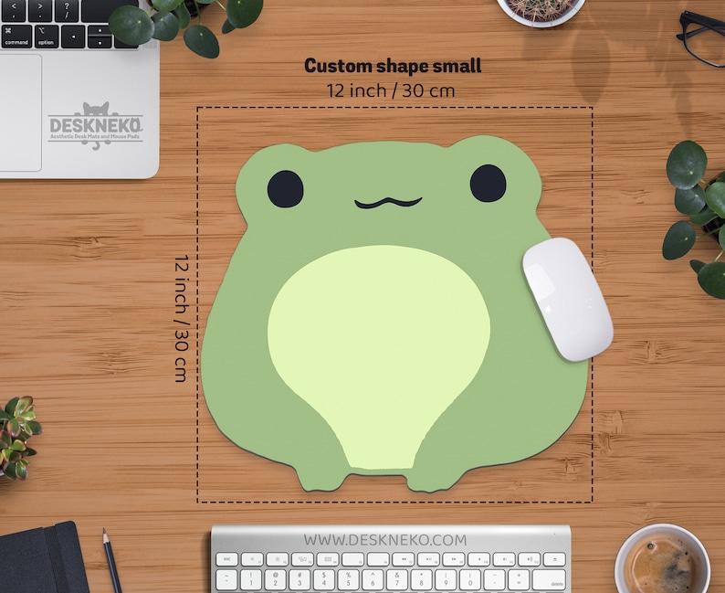 Kawaii Frog Mousepad, Cute Green Mouse Pad With Wrist Rest, Soft ...