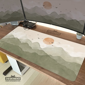 Nature Desk Mat Xl, Minimalist Mousepad Xxl, Large Mouse Pad, Cute Boho ...