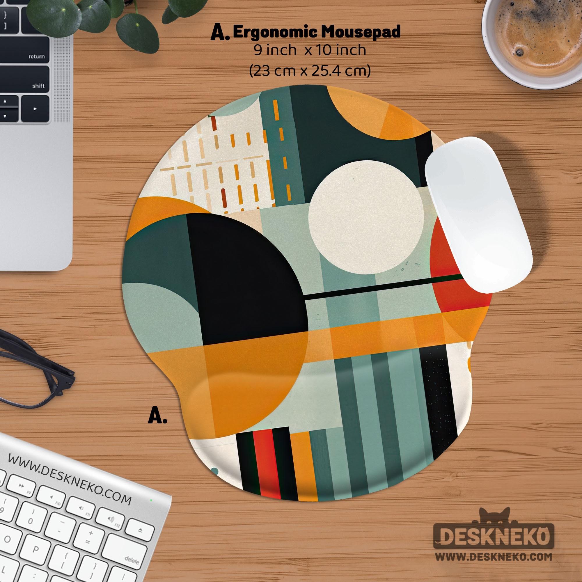 Abstract Desk Mat: Art Deco Mouse Pad Xl, Extended Deskmat, De Stijl ...