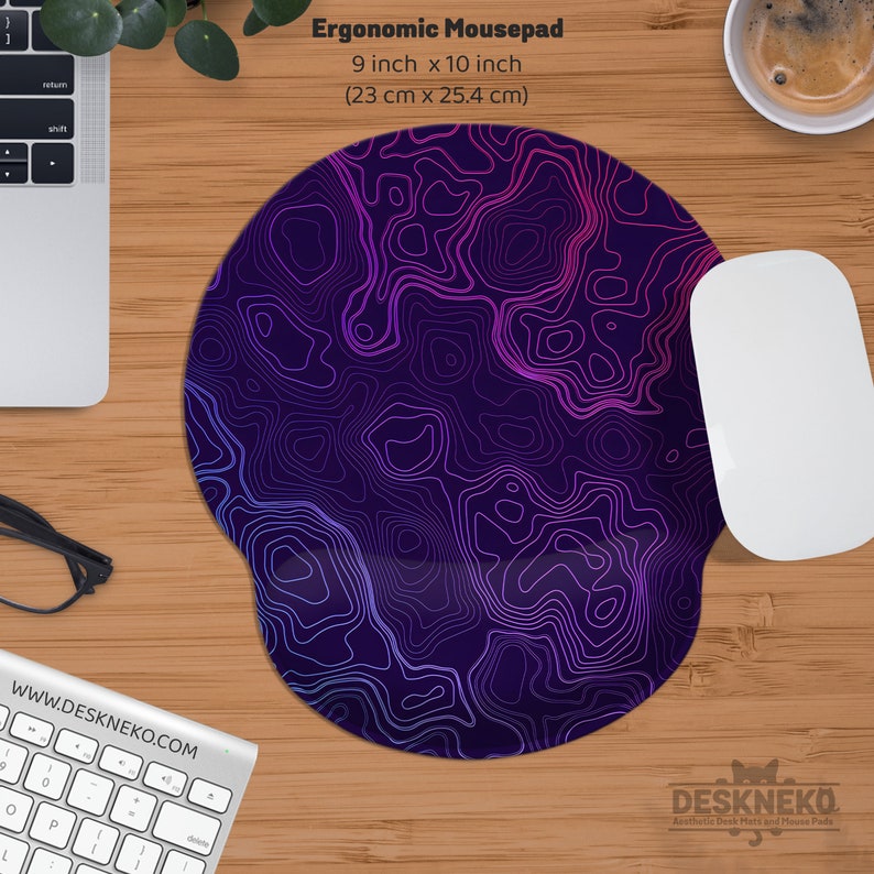 Topo Desk Mat Purple, RGB Deskmat Large Xl, Gaming Mousepad Xxl ...