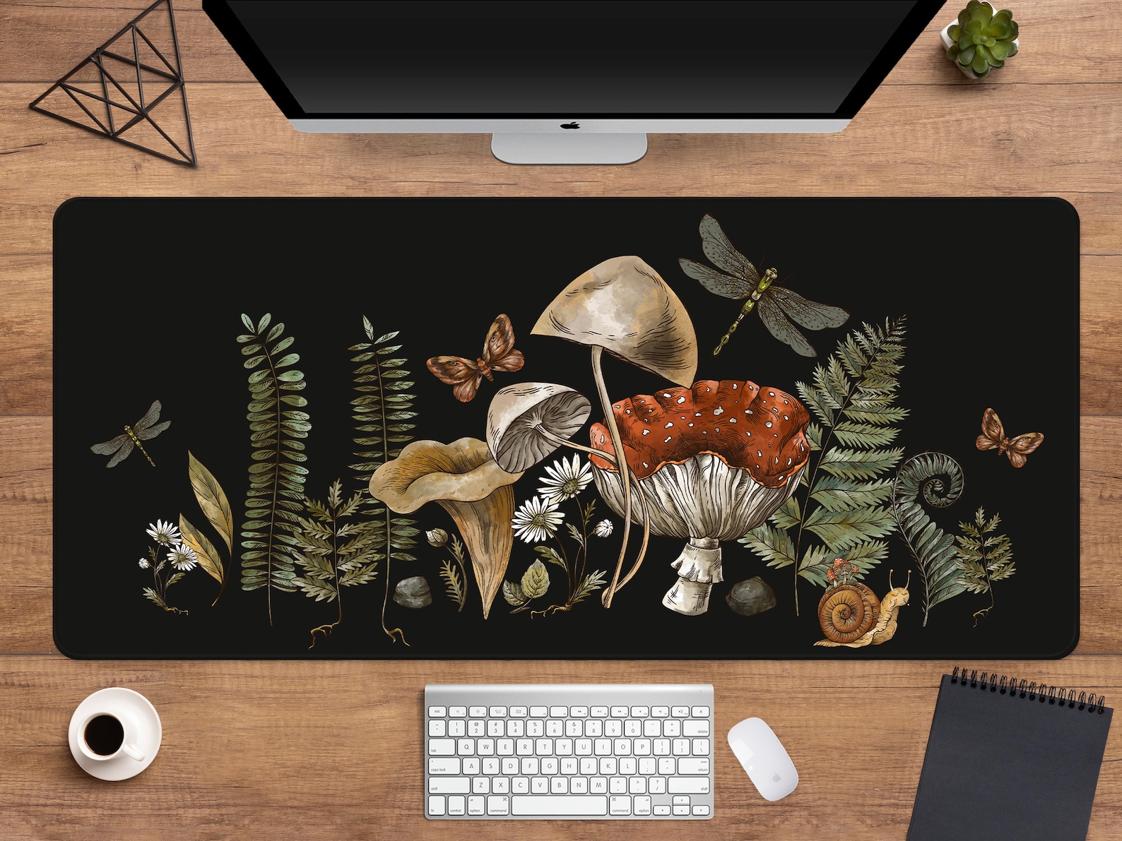 Cottagecore Desk Mat Witchy Mousepad Xxl Magic Mushroom | Etsy