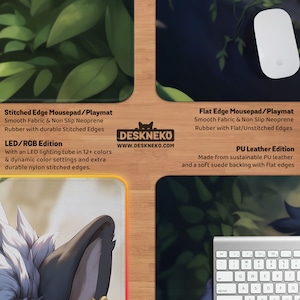 Furry Mousepad Desk Mat: Wolf Mouse Pad Xl, Fox Dog Male Deskmat Xxl ...