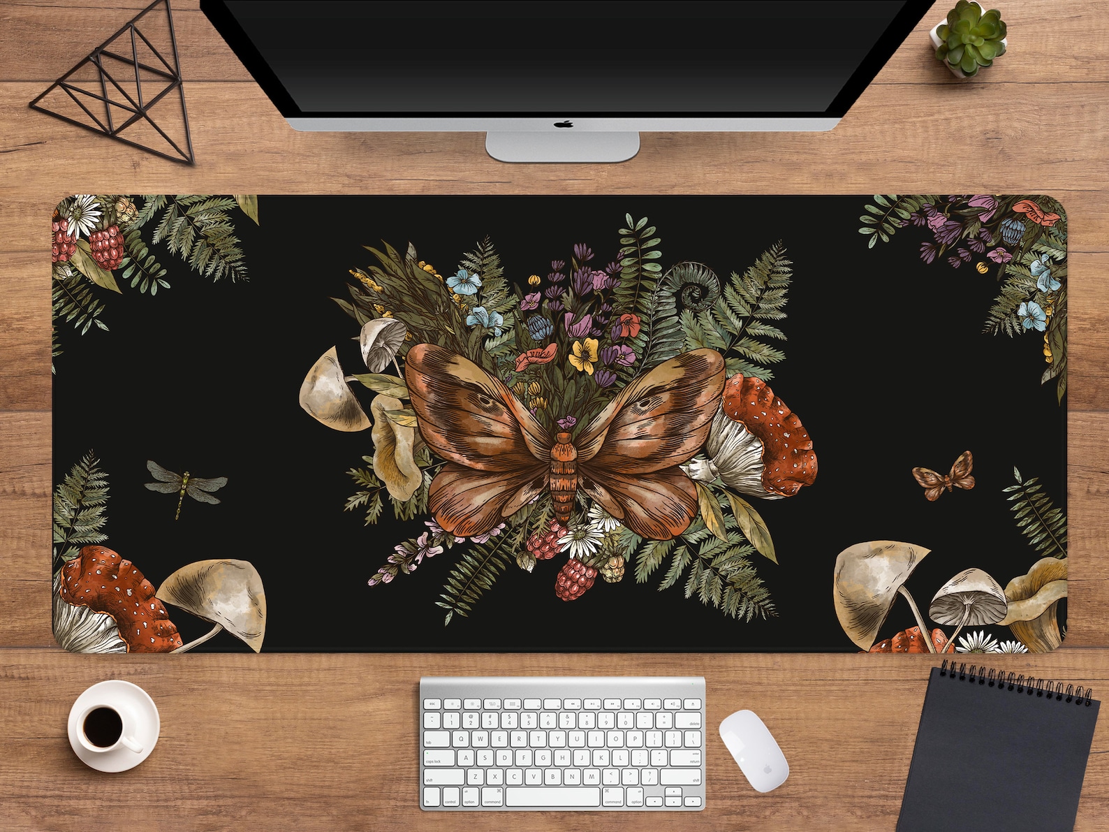 Cottagecore Desk Mat Witchy Mousepad Xxl Magic Mushroom | Etsy