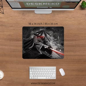 Japanese Desk Mat, Samurai Mouse Pad, Large Gaming Mousepad Xxl, Black ...