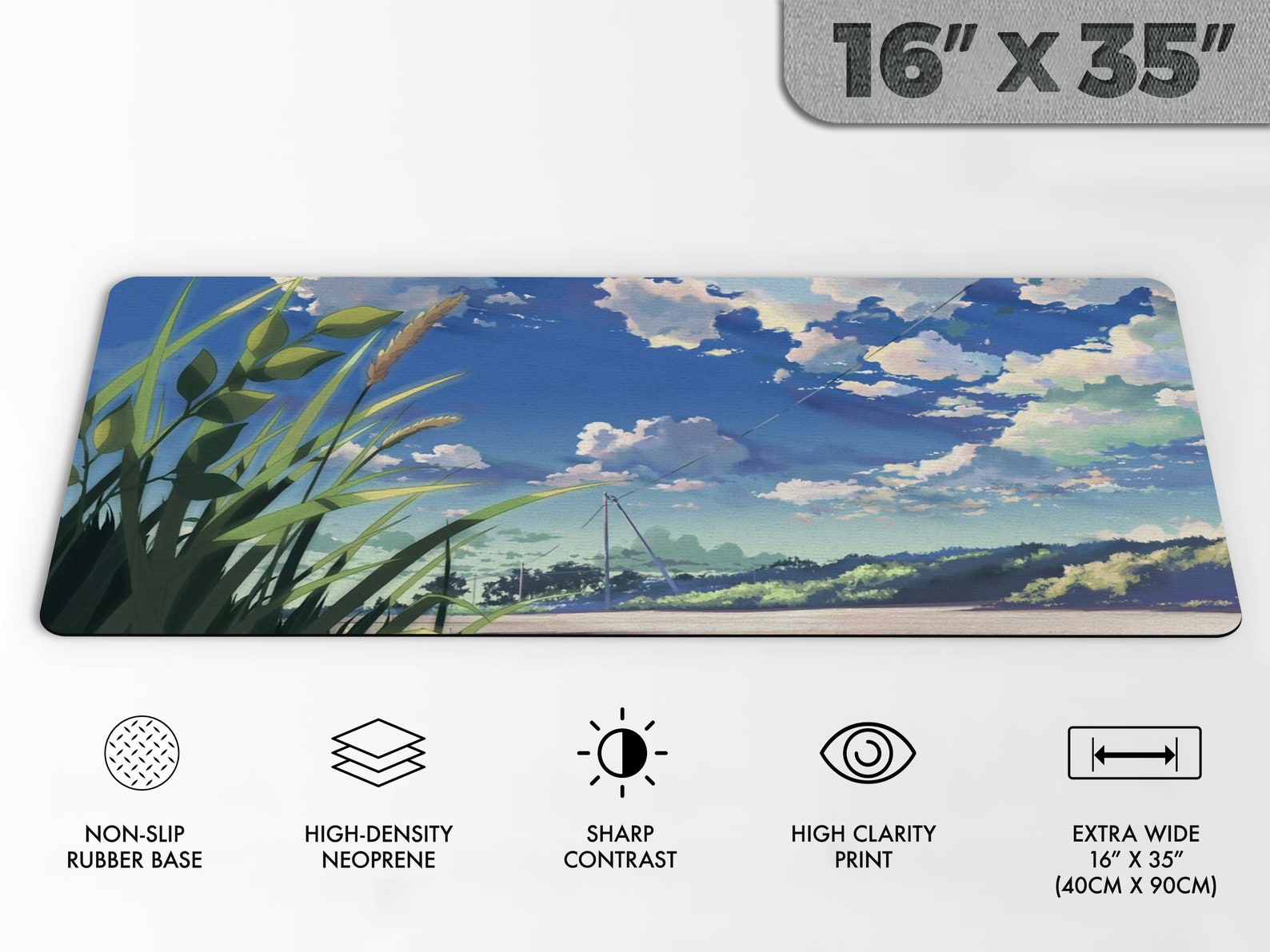 Anime Mousepad XL Rectangular Non-slip Gaming Mouse Pad - Etsy