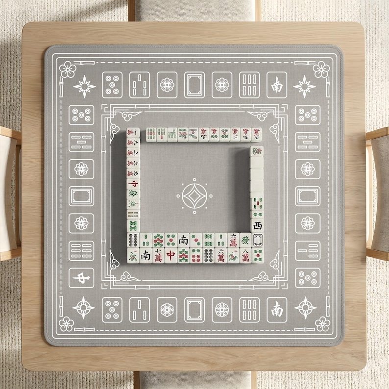 Mahjong Mat, Mahjong Table Mat, Board Game Table Protector, Neoprene ...