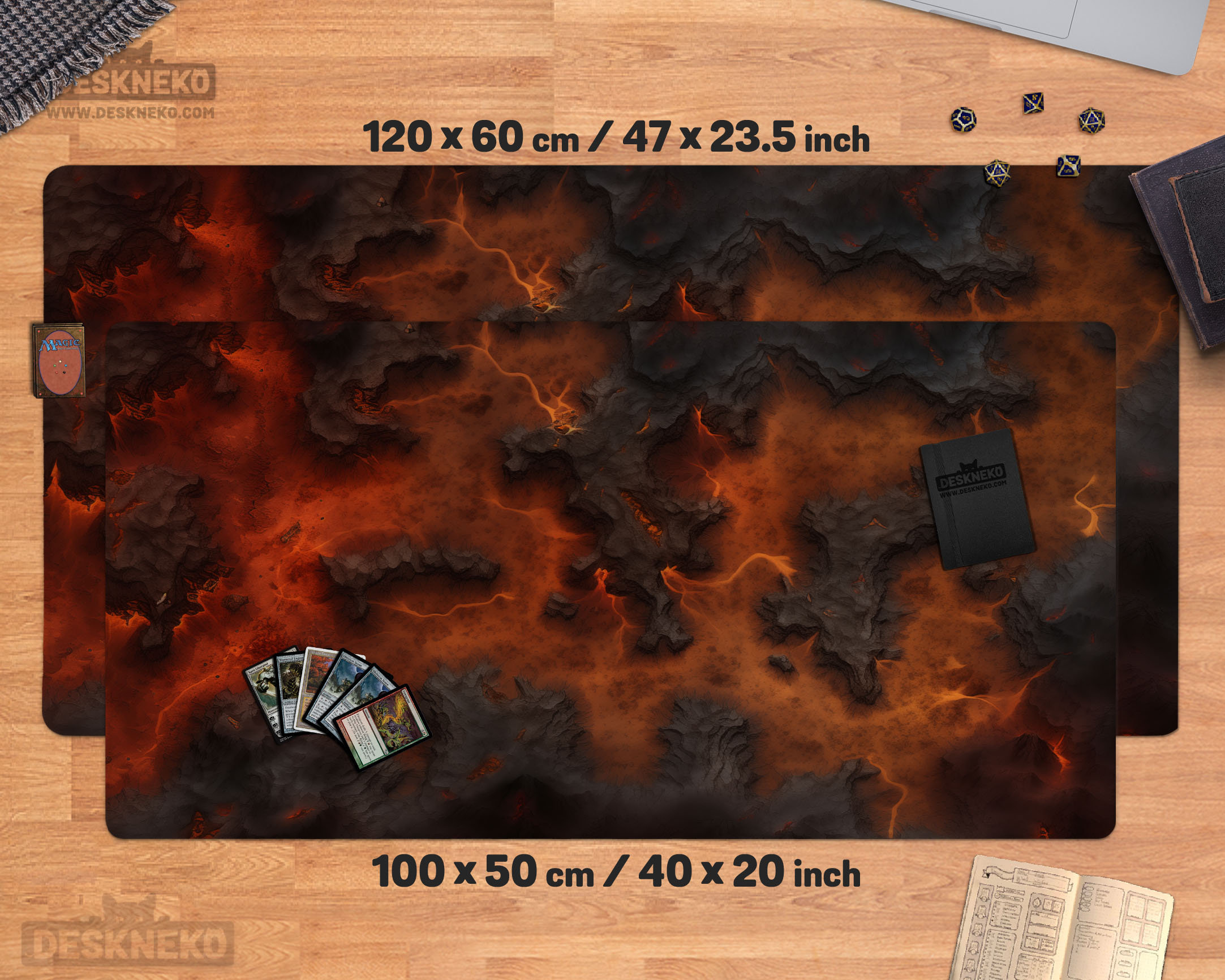 CUSTOM Playmat/desk Mat, Tcg Card Mtg Play Mat, Dnd Dd Board Dice Game ...