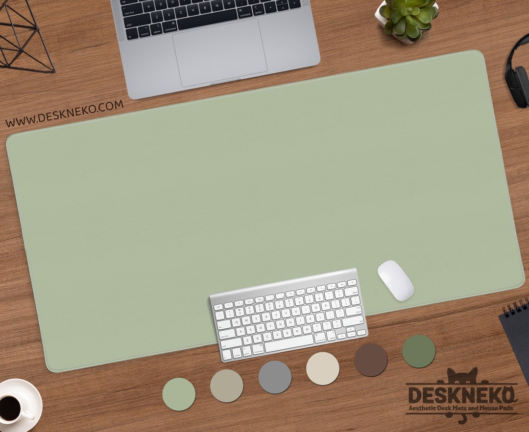 Custom Vegan Leather Desk Mat, Sustainable PU Leather Mousepad, XXL ...