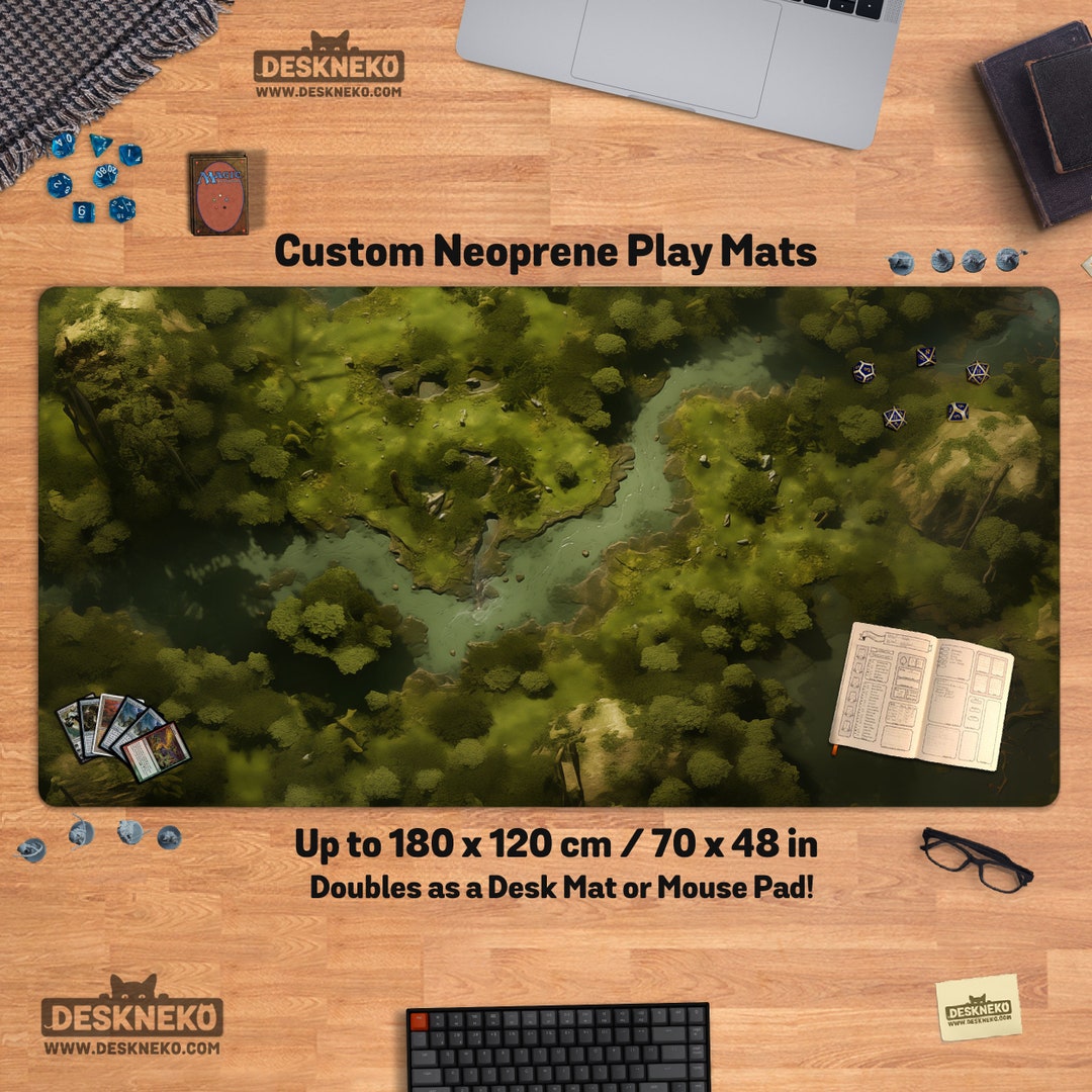 Swamp Terrain Rpg Playmat/desk Mat, Tcg Card Mtg Play Mat, Dnd Dd ...