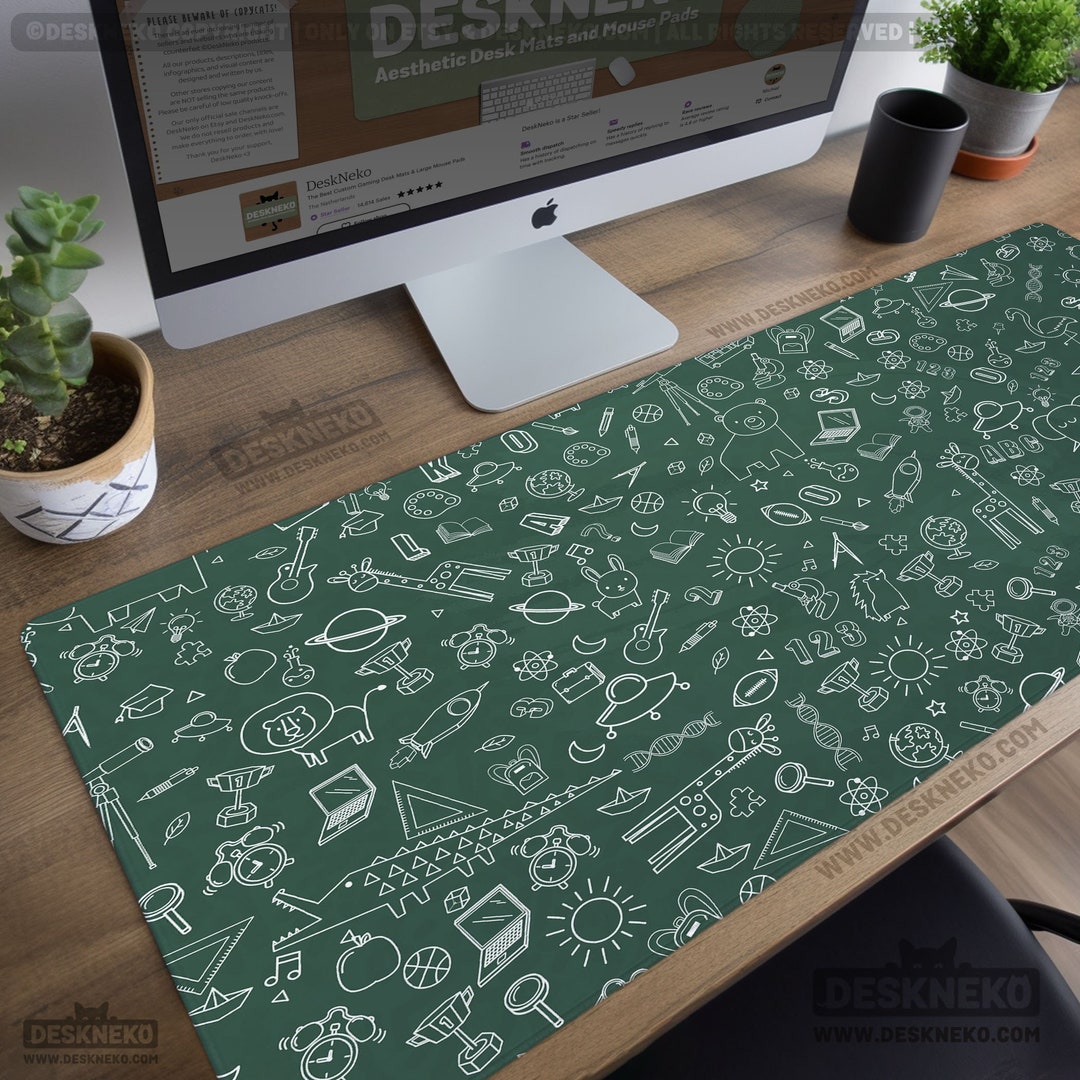 Desk Mat for Teacher, Back to School Mouse Pad, Large Table Protector ...