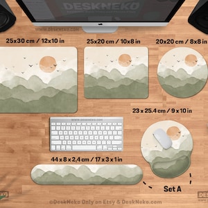 Nature Desk Mat Xl, Minimalist Mousepad Xxl, Large Mouse Pad, Cute Boho ...