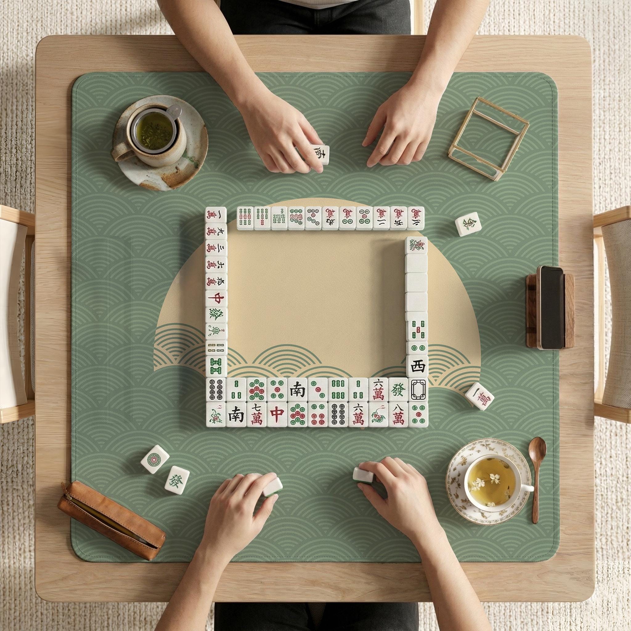 Mahjong Mat, Table Cloth Protector, Mahjong Play Mat, Board Game Table ...