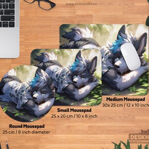 Furry Mousepad Desk Mat: Wolf Mouse Pad Xl, Fox Dog Male Deskmat Xxl ...