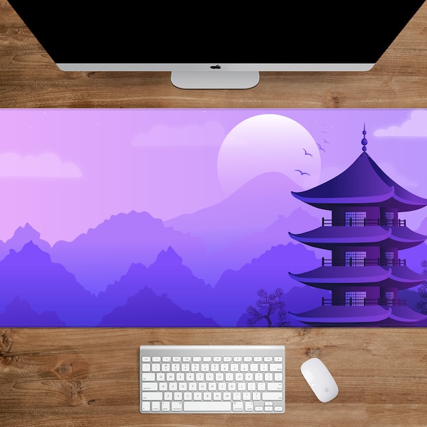 Japanese Temple Desk Mat - Etsy